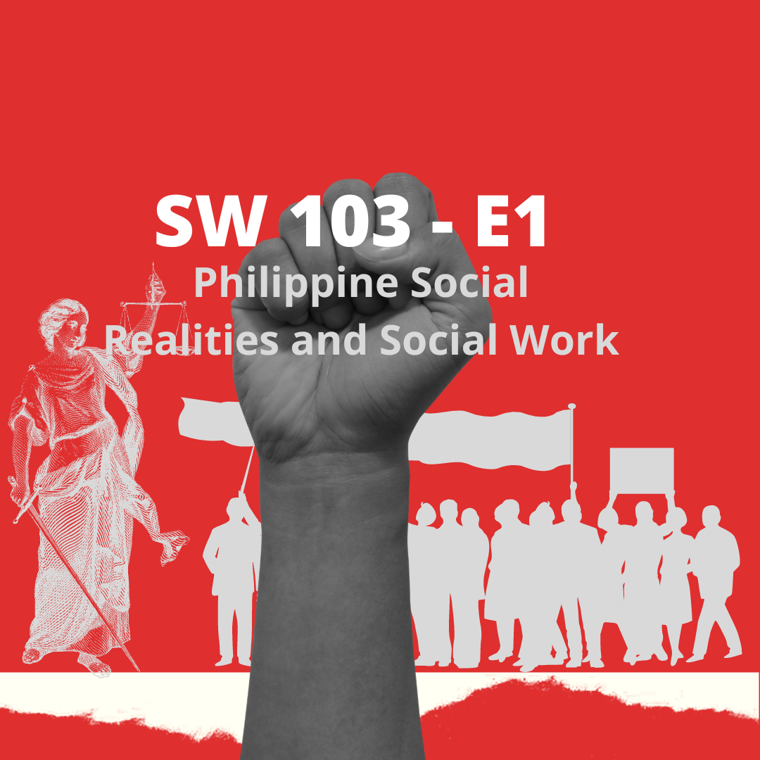 Summary of SW 103 - E1: Philippine Social Realities and Social Work